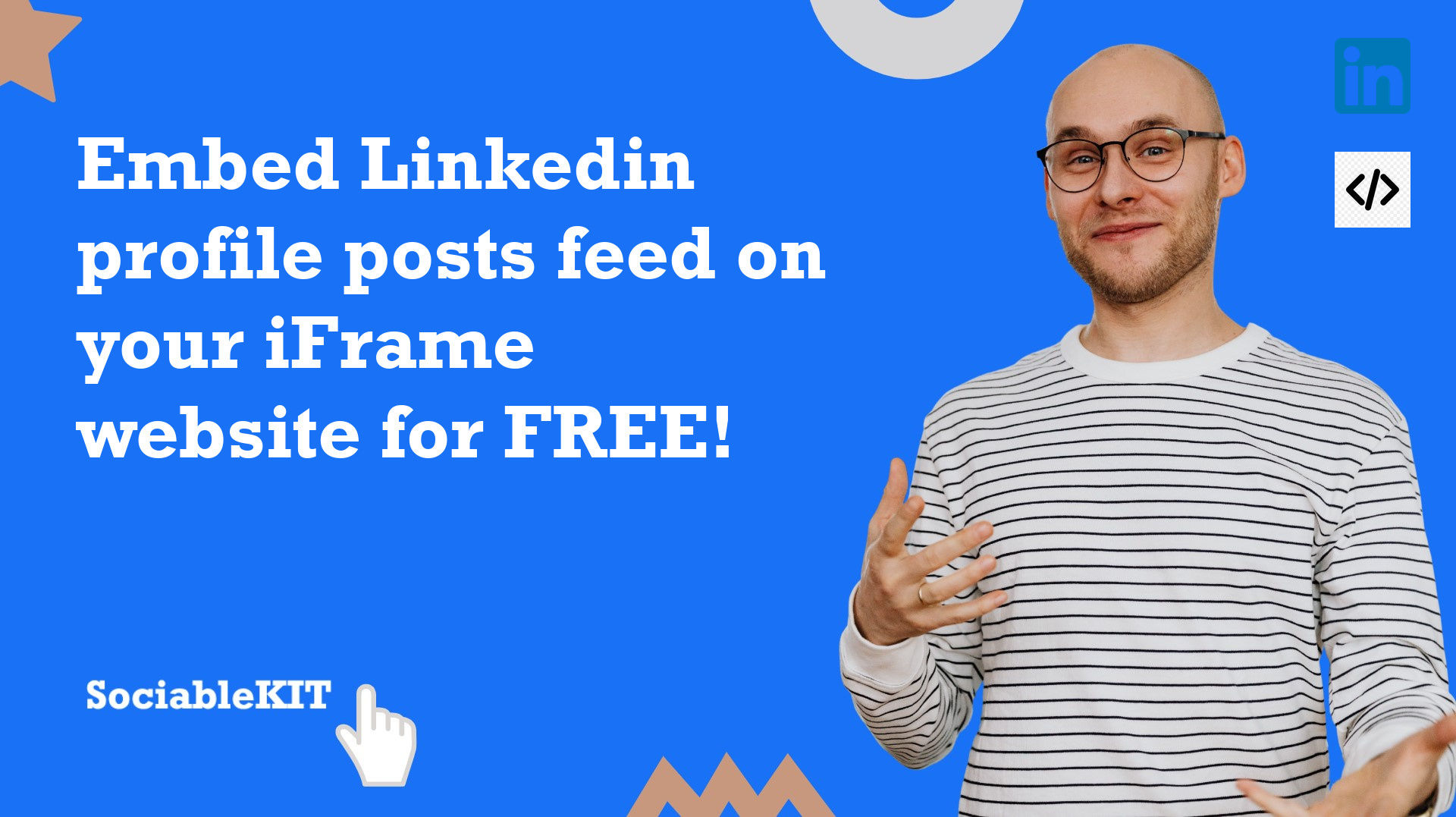 How to embed Linkedin profile posts feed on your iFrame website for FREE?
